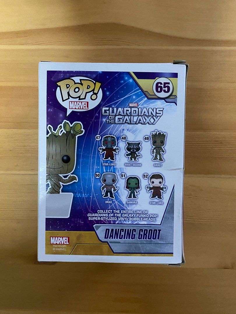 Funko Pop! Dancing Groot #65 (Guardians of the Galaxy), Hobbies & Toys ...