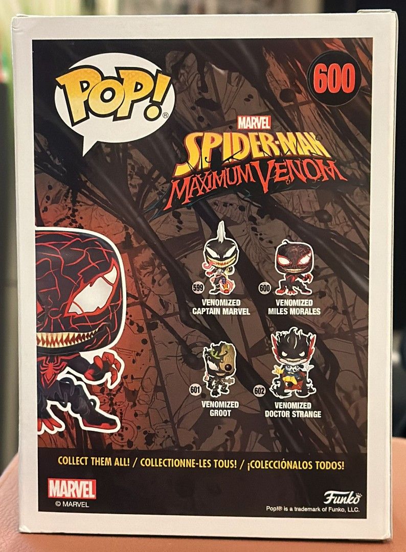Funko Pop Marvel #600 Spiderman Maximum Venom Venomized Miles Morales ...