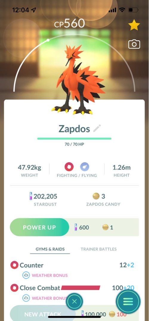 Galarian Zapdos Pokemon Go, Video Gaming, Video Games, Nintendo on Carousell