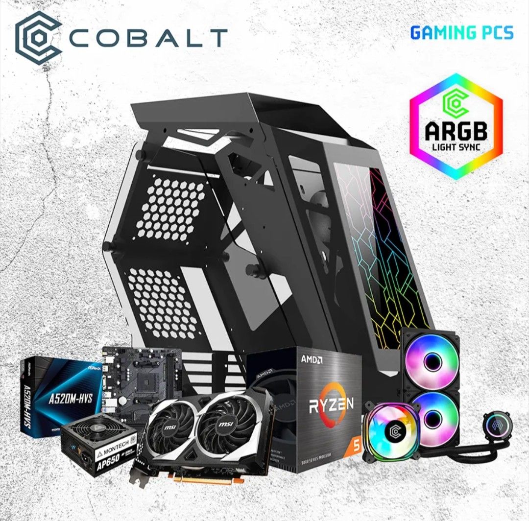 Gaming PC Cobalt esports spectrum AMD Ryzen 5 5500U with cooler Radeon ...
