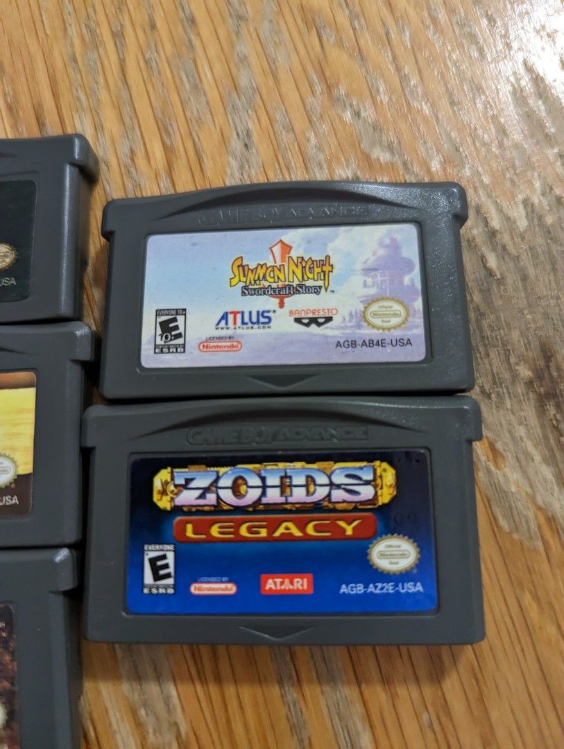 GBA gameboy authentic games final fantasy I and II and IV shaman king ...