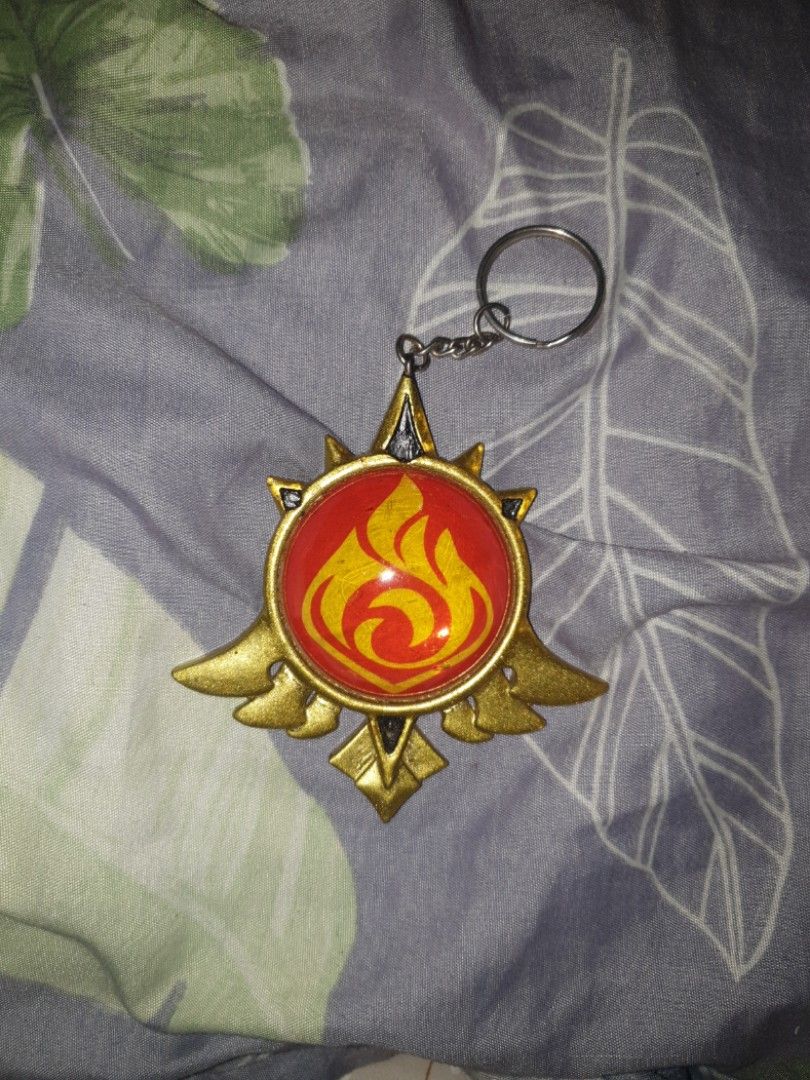Genshin Impact Pyro Vision Keychain Charm on Carousell