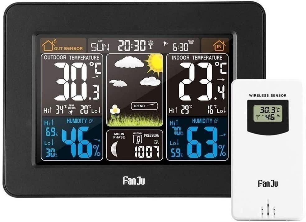 H1840 Weather Station Wireless Indoor Outdoor Sensor Thermometer ...