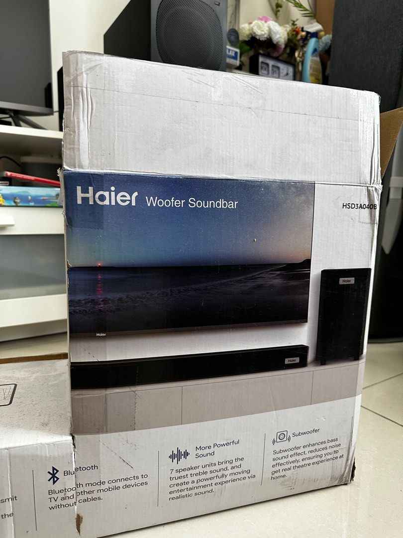 Haier Soundbar Bluetooth Connection HSD3A040B, Audio, Soundbars ...