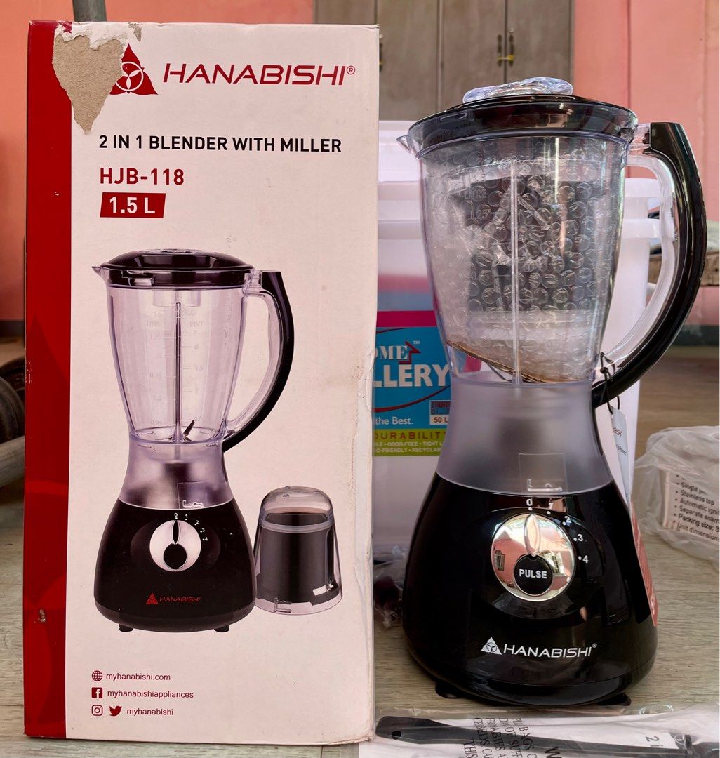 Hanabishi Blender with miller, TV & Home Appliances, Kitchen Appliances ...