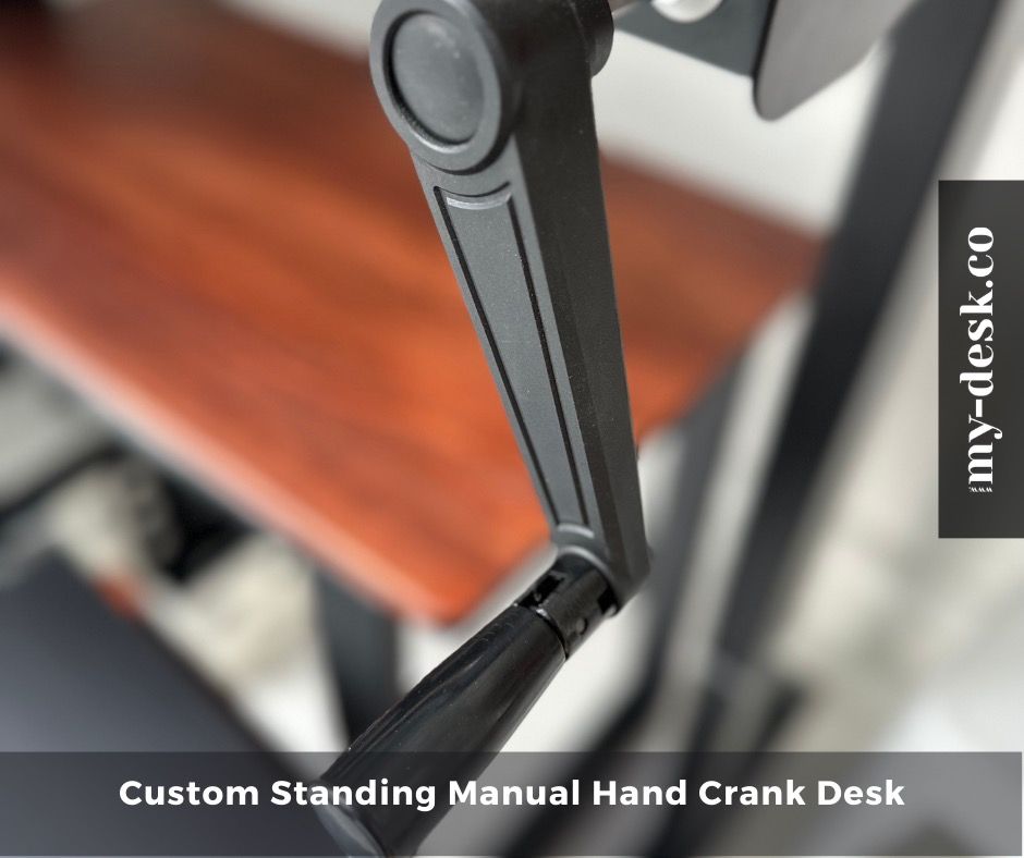 Hand Crank Desk, Desktop, Adjustable Desk, Standing Desk, Desktop PC ...