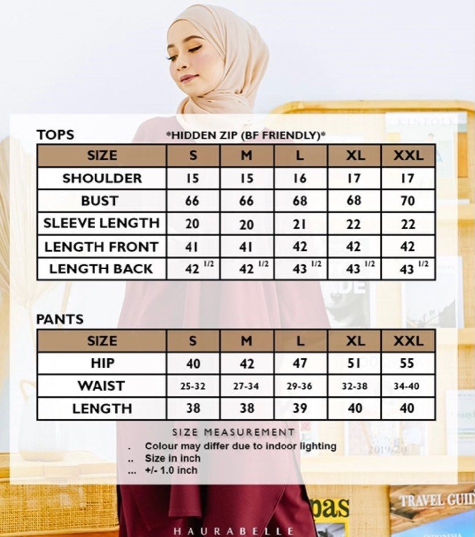 Haurabelle Mulan pant suit, Women's Fashion, Muslimah Fashion, Baju ...