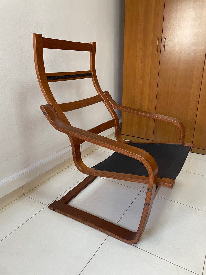 IKEA Poang Arm Chair Frame, Furniture & Home Living, Furniture, Chairs ...