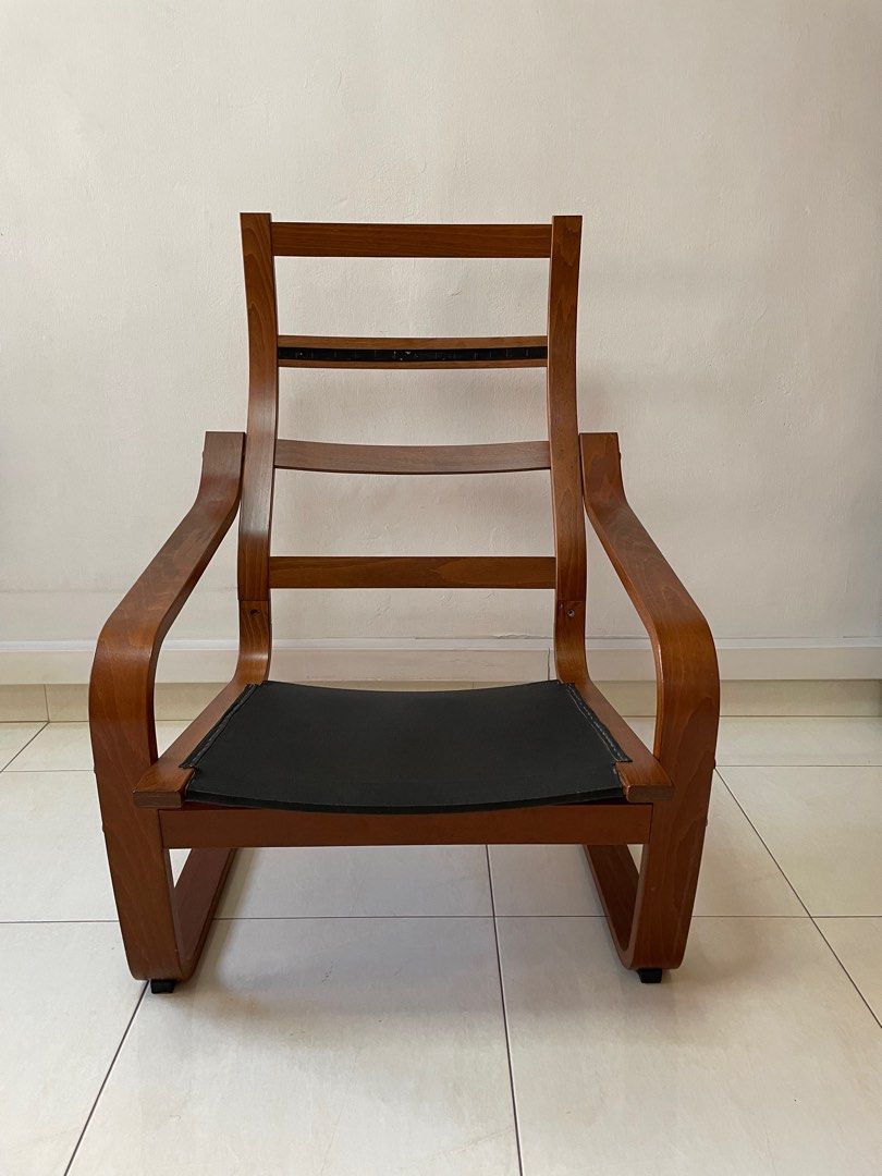 IKEA Poang Arm Chair Frame, Furniture & Home Living, Furniture, Chairs ...