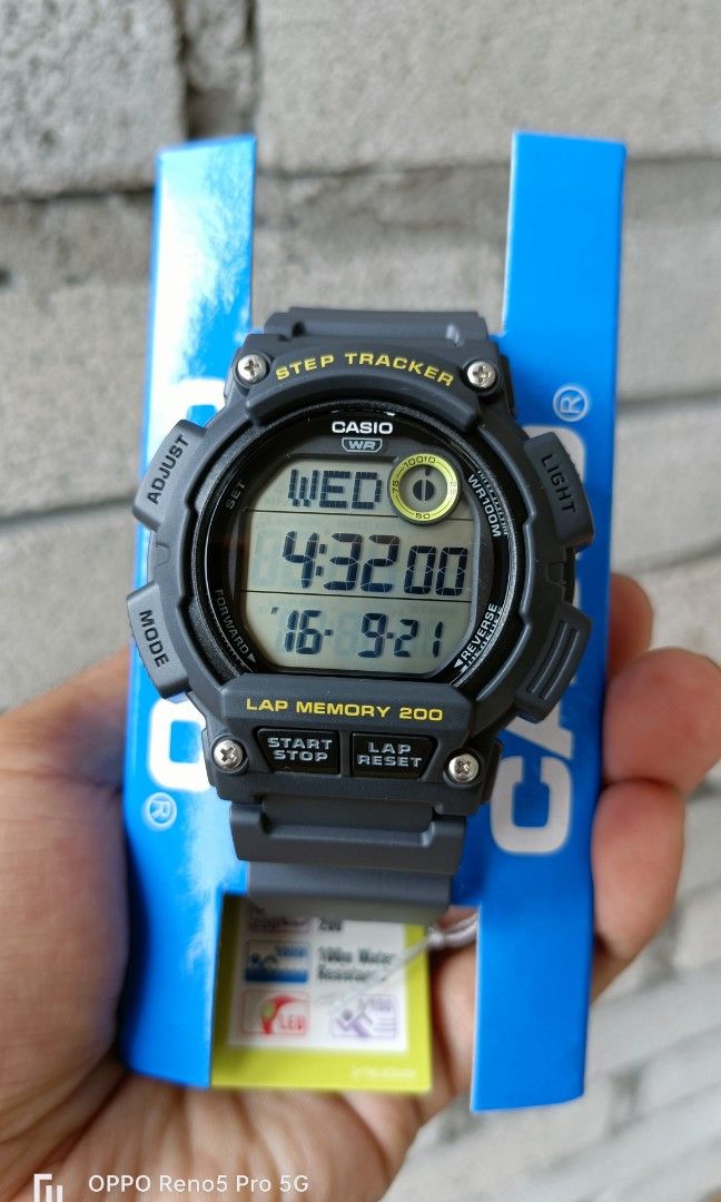 JAM CASIO ORIGINAL STEP TRACKER WS-2100H-8A, Men's Fashion, Watches & Accessories, Watches on ...