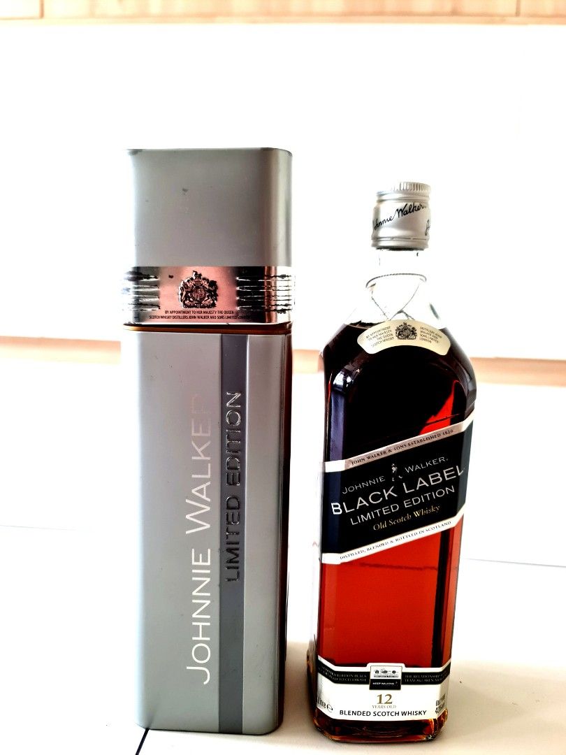 Johnnie Walker Black Label Limited Edition 12 Years Old Blended Scotch ...