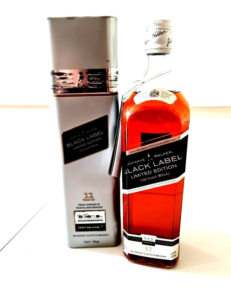 Johnnie Walker Black Label Limited Edition 12 Years Old Blended Scotch ...