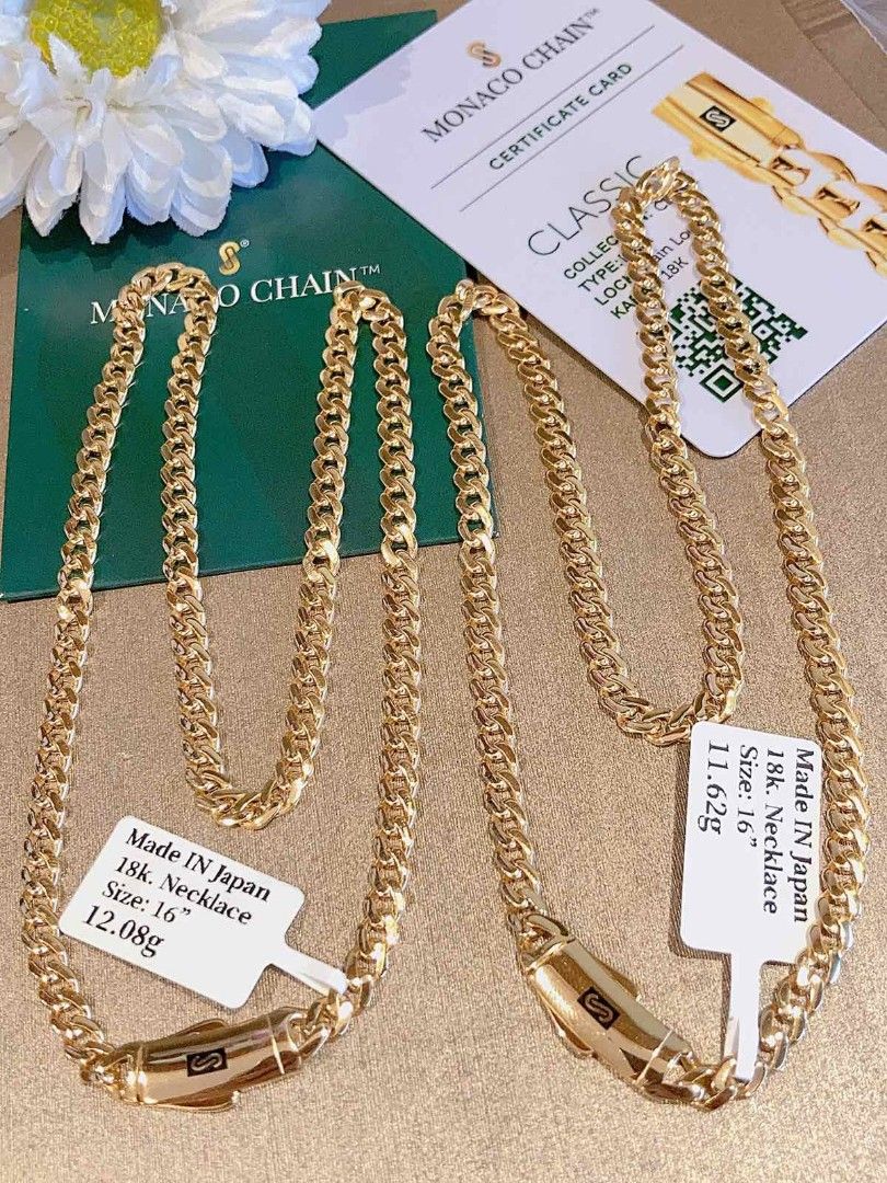 K18 16"-20" Monaco Necklace Jg on Carousell