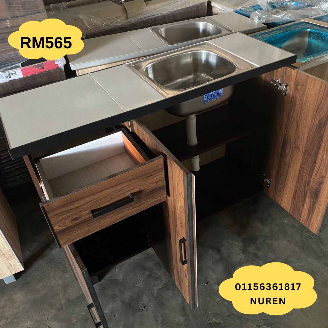 Kabinet Dapur Sinki Murah Direct Kilang, Furniture & Home Living ...