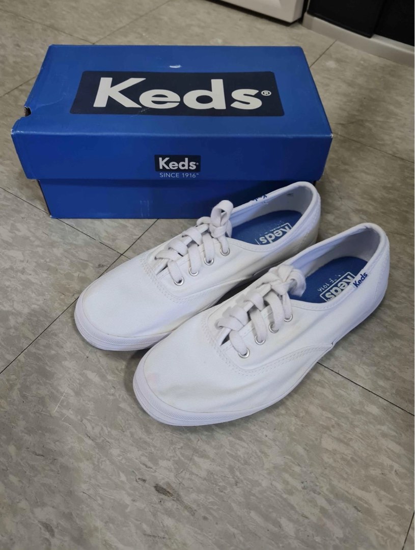 Keds Champion White Canvas US 6 on Carousell