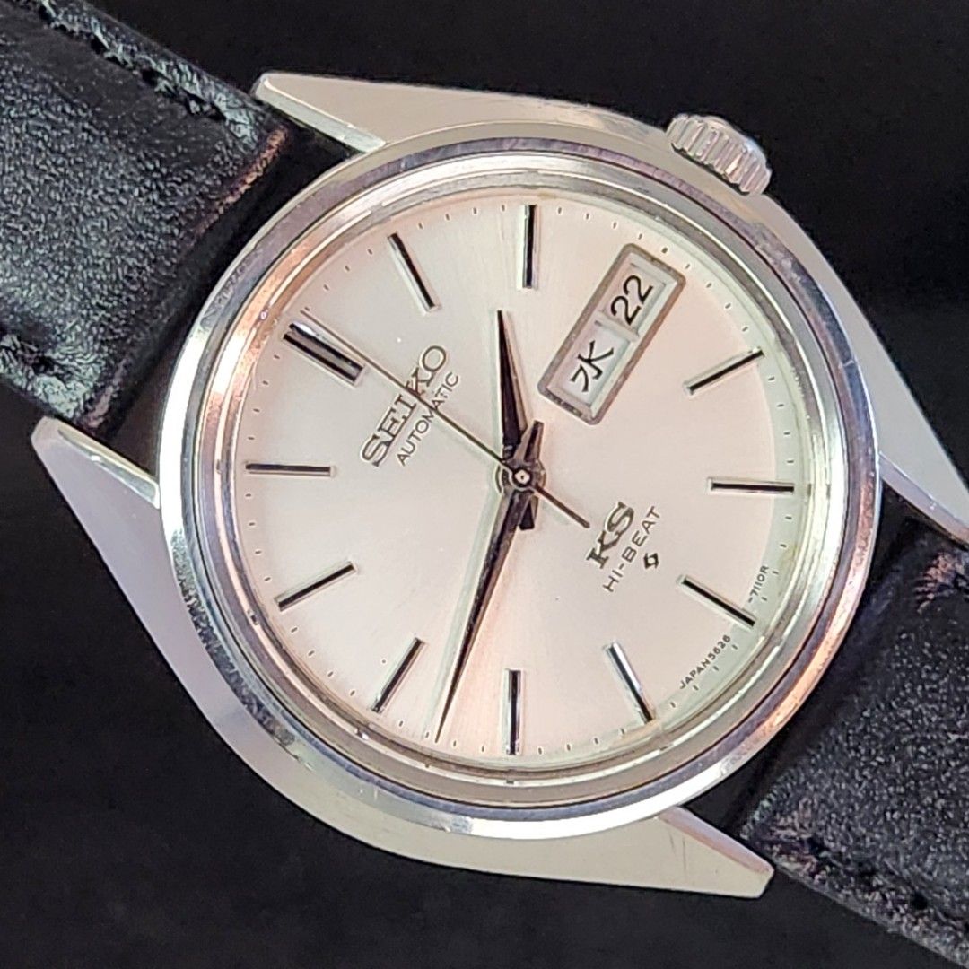 King Seiko 5626-7113 Hi Beat vintage automatic watch KS 精工 高頻28800 自動機械錶 昭和時代 日本製造 文青 古董錶 56KS ...