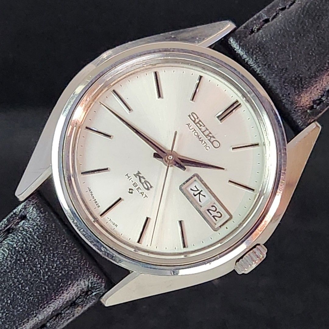 King Seiko 5626-7113 Hi Beat vintage automatic watch KS 精工 高頻28800 自動機械錶 昭和時代 日本製造 文青 古董錶 56KS ...