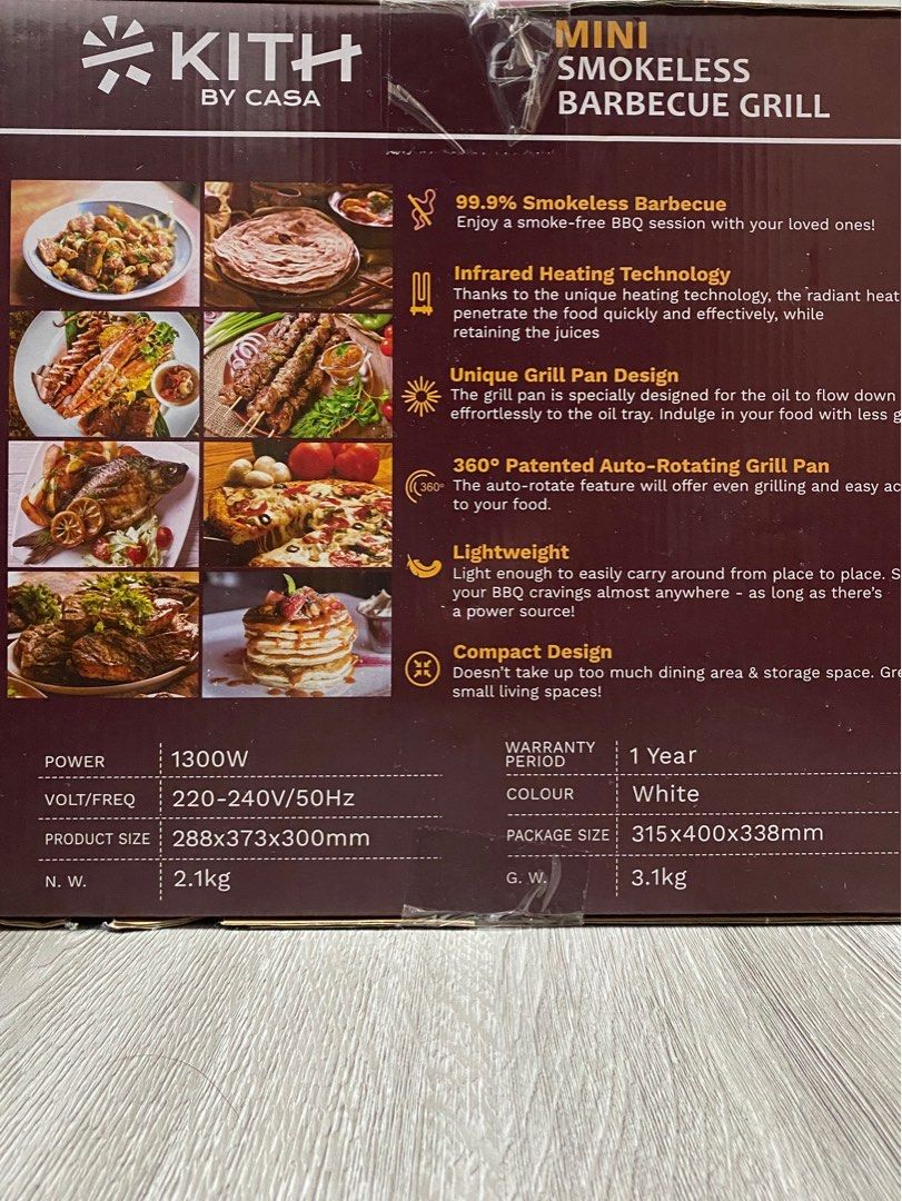 KITH Mini Smokeless BBQ Grill, TV & Home Appliances, Kitchen Appliances ...