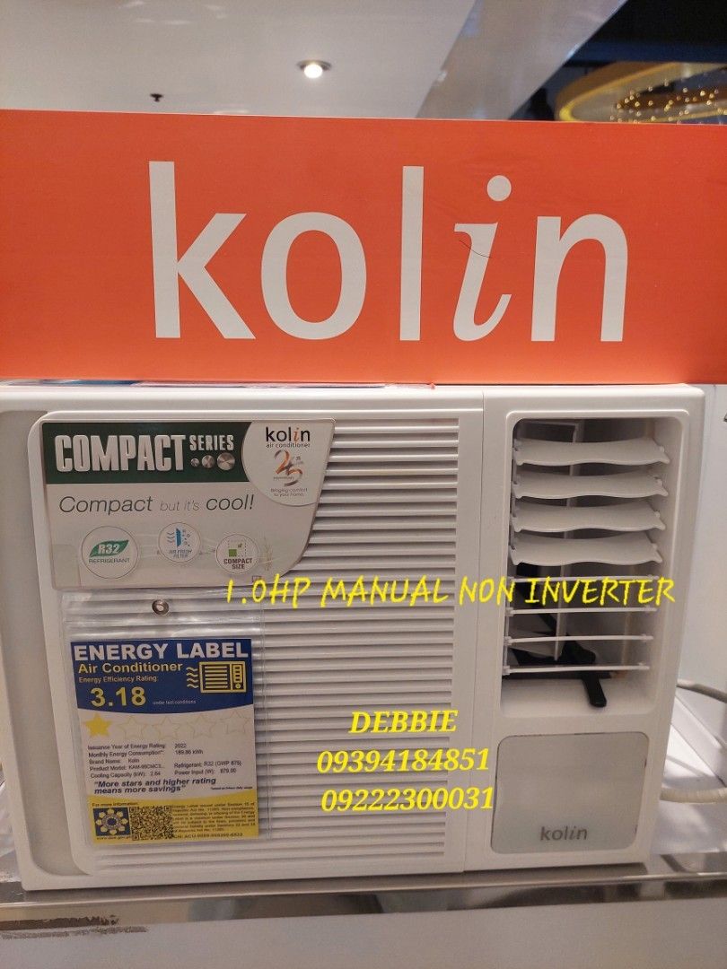 KOLIN AIRCON WINDOW INVERTER AND NON INVERTER MANUAL TYPE, TV & Home ...