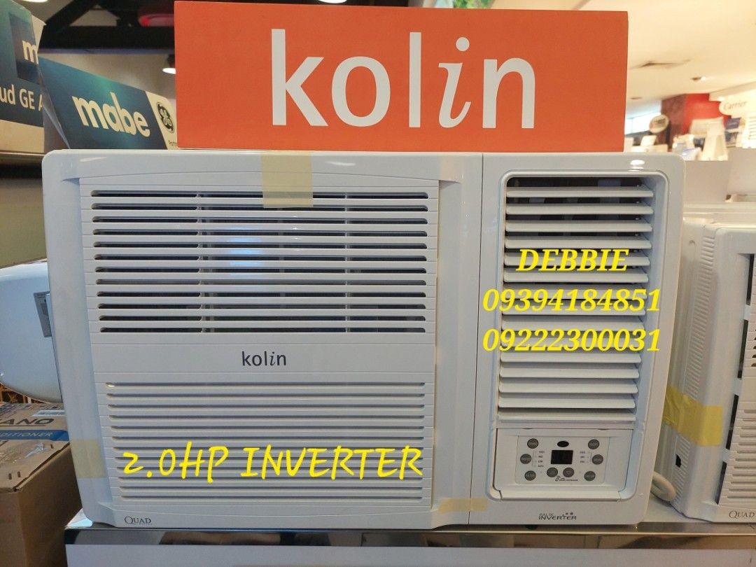 KOLIN AIRCON WINDOW INVERTER AND NON INVERTER MANUAL TYPE, TV & Home ...