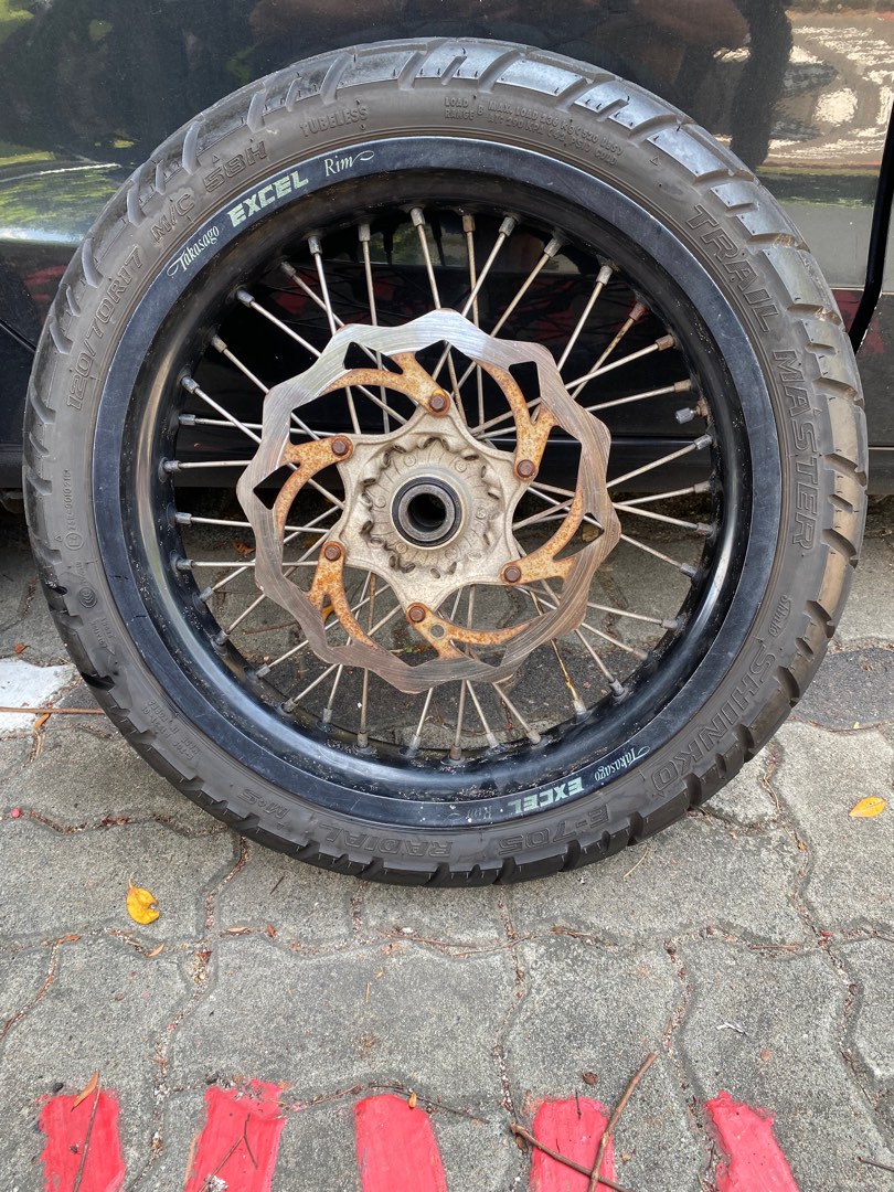KTM EXCF 350 Wheelset, Motorcycles, Motorcycle Accessories on Carousell