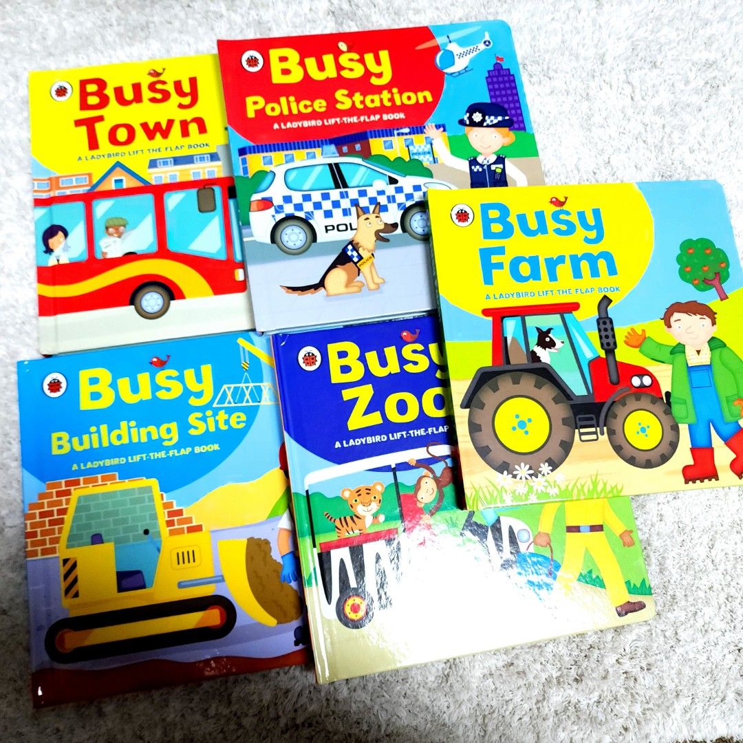 Ladybird Busy series lift-the-flap town/farm/police station/building ...