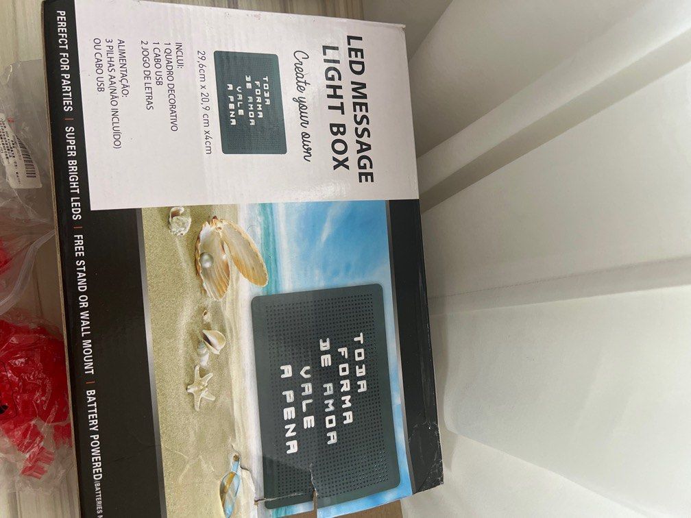 LED message light box, Furniture & Home Living, Home Decor, Other Home ...