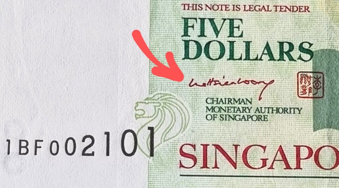 Lee HL signature PMG graded $5 Singapore banknote, Hobbies & Toys ...