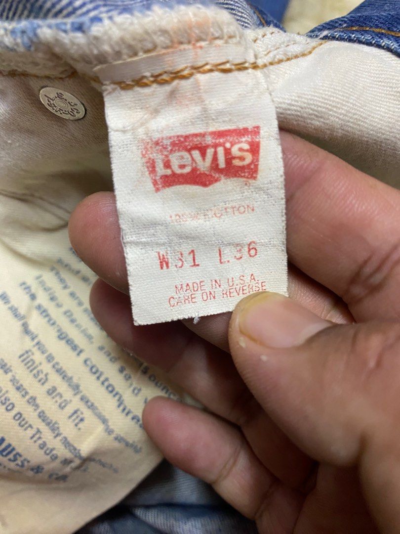 Levis Big E Last Model USA Stamp 555, Men's Fashion, Bottoms, Jeans on ...