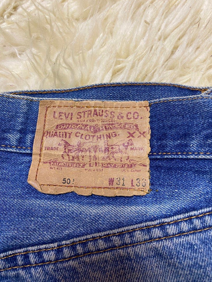 Levis Big E Last Model USA Stamp 555, Men's Fashion, Bottoms, Jeans on ...