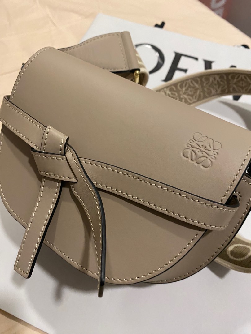 Loewe gate mini sand color, Luxury, Bags & Wallets on Carousell