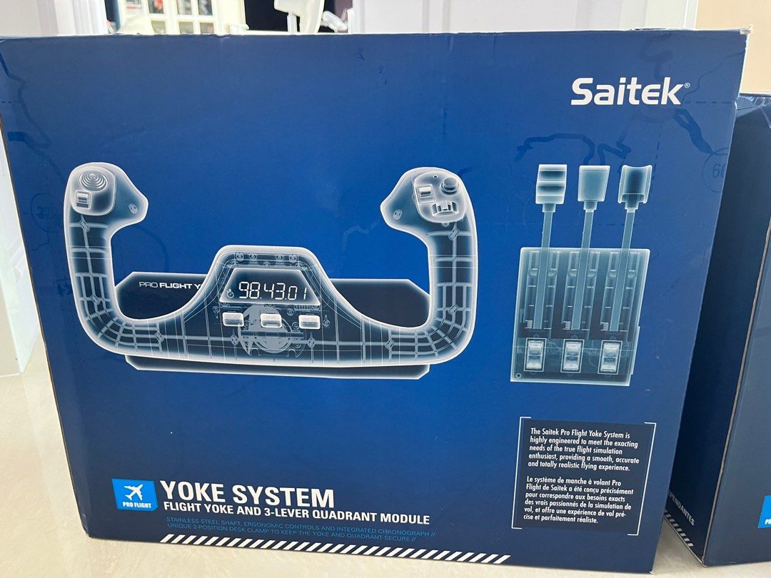 Flight Sim Logitech Saitek Flight controls - Yoke and thrust lever ...