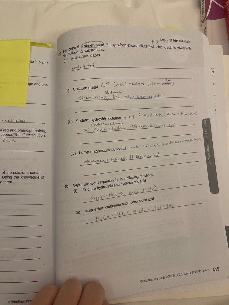 Lower secondary science (sec 1/ sec 2) science assessment book, Hobbies ...