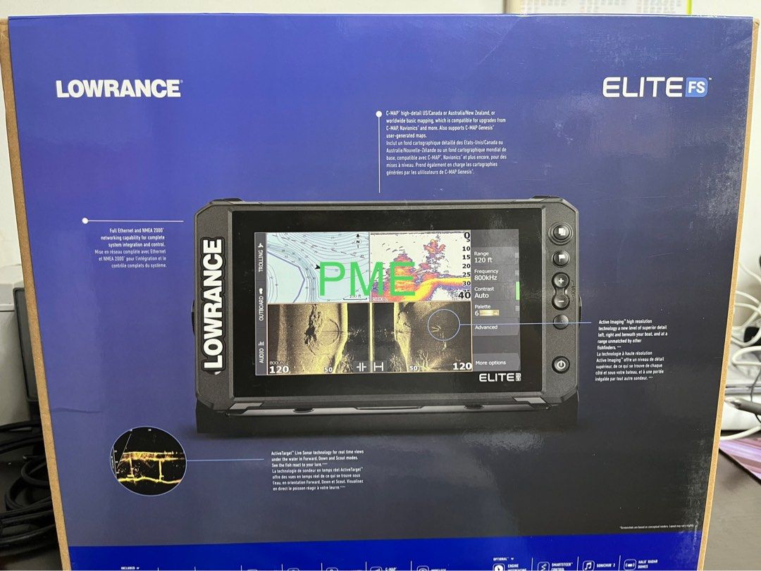 Lowrance ELITE FS9, 運動產品, 釣魚 - Carousell