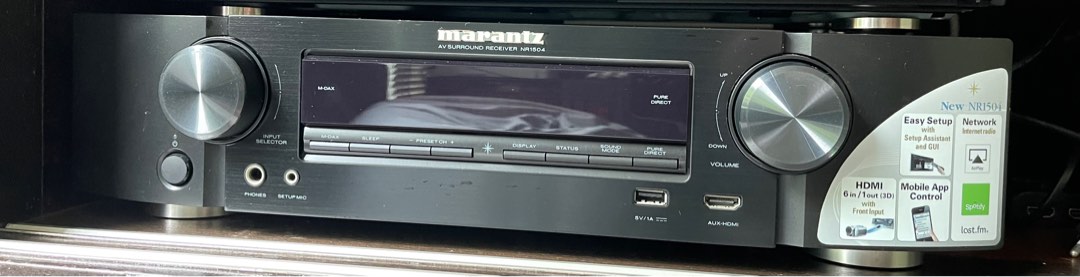 Marantz NR1504 5.1-Channel Slim Network AV Receiver, Audio, Soundbars ...