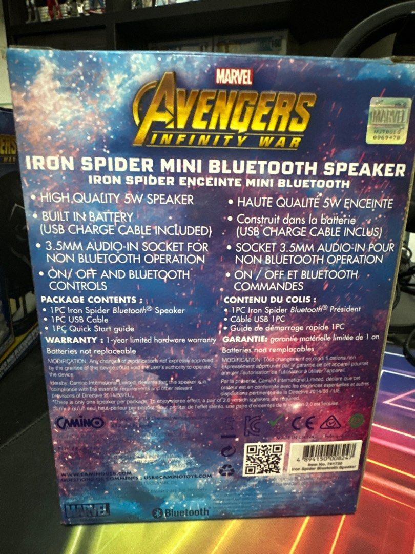 Marvel Avengers Camino Speaker, Hobbies & Toys, Toys & Games on Carousell