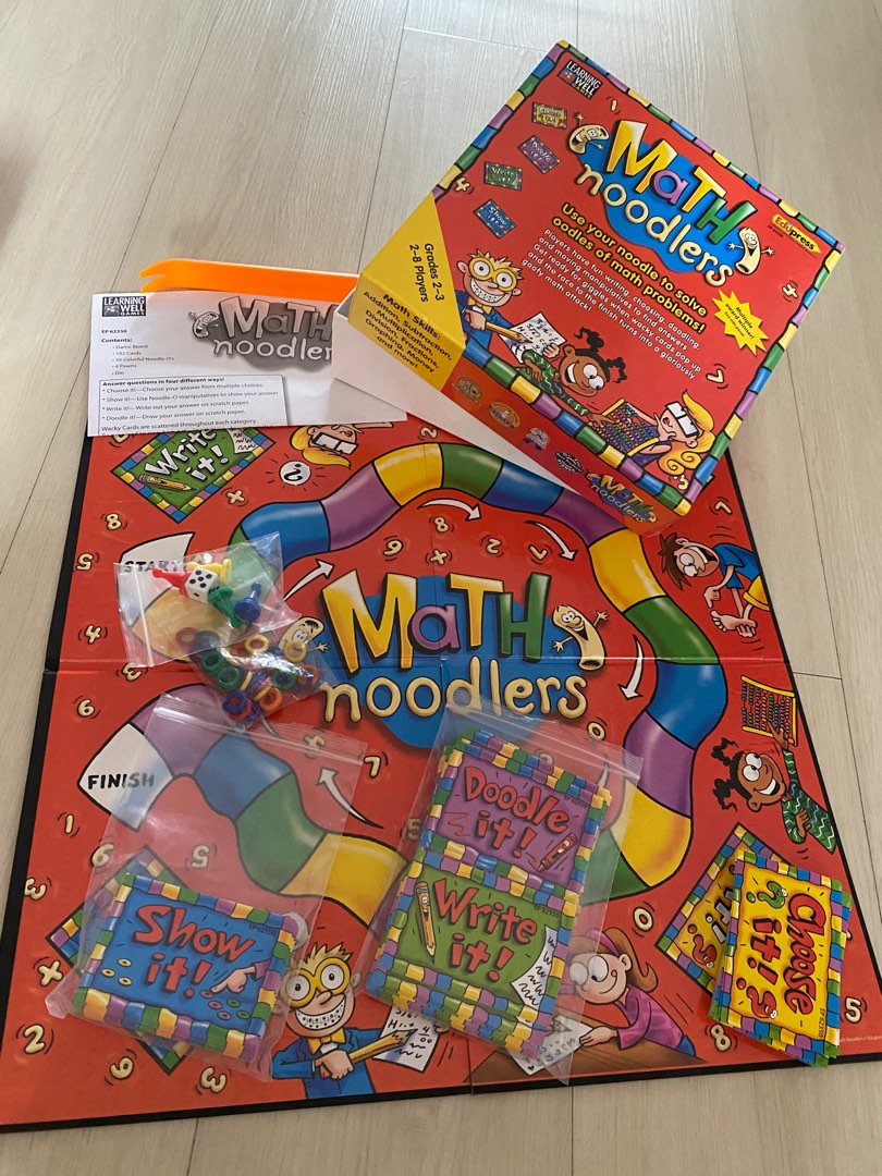 Math Noodlers Board Game, Hobbies & Toys, Toys & Games on Carousell