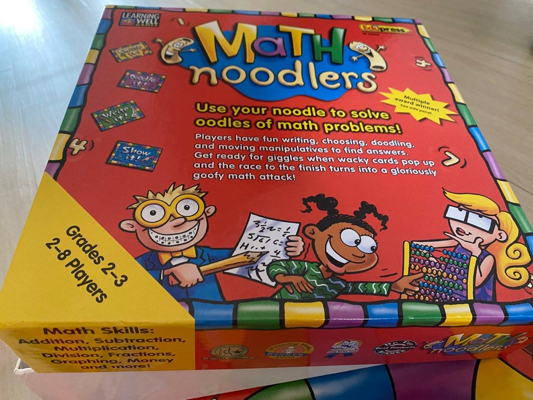 Math Noodlers Board Game, Hobbies & Toys, Toys & Games on Carousell