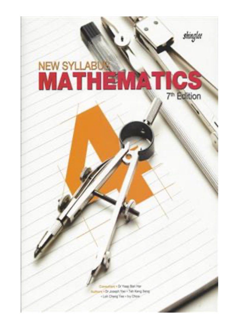 Mathematics 4 new syllabus ShingLee 7th Edition, Hobbies & Toys, Books ...