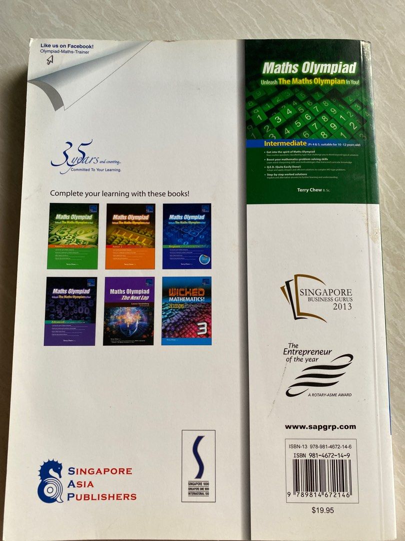 Maths Olympiad Intermediate (terry chew) + Mathematical Olympiad +free ...