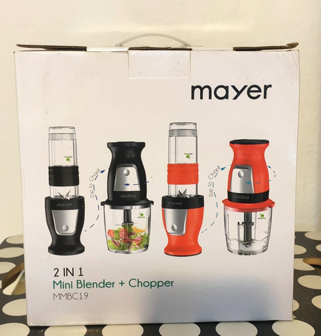 Mayer 2 in1 Mini Blender + Chopper, TV & Home Appliances, Kitchen ...