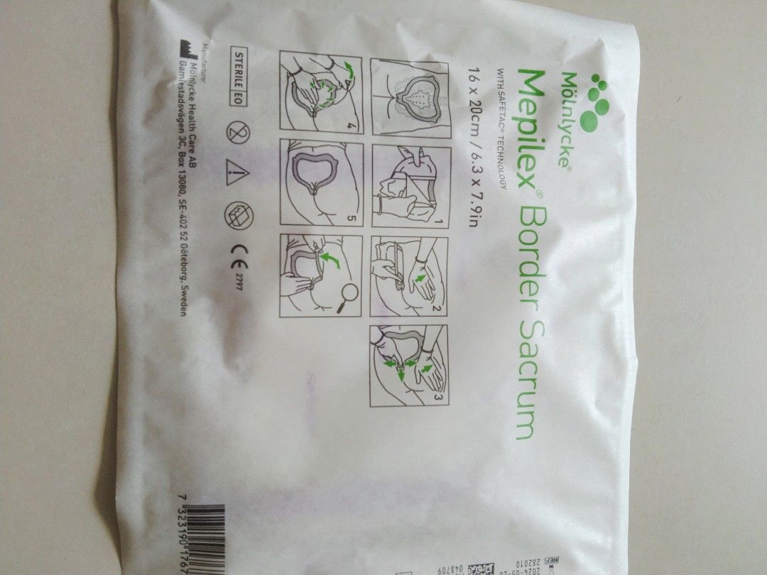 Mepilex Border Sacrum 16x20cm, Health & Nutrition, Medical Supplies ...