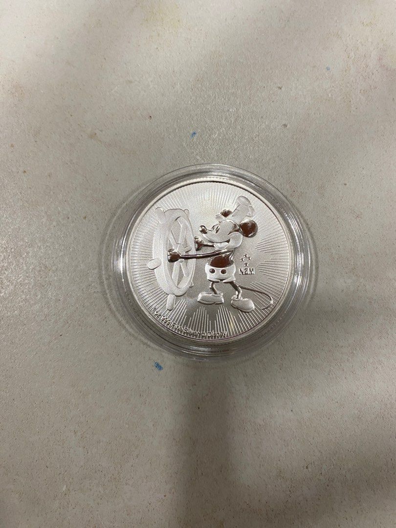 Mickey mouse wheelie niue 2017 silver coin, Hobbies & Toys, Memorabilia ...