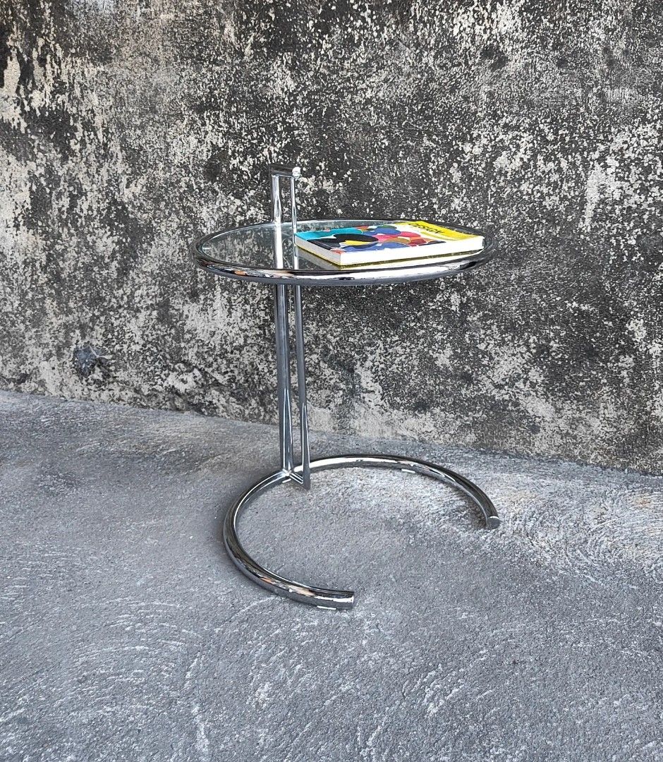 Modern Eileen Gray Glass Coffee Table, Furniture & Home Living, Furniture, Tables & Sets on ...