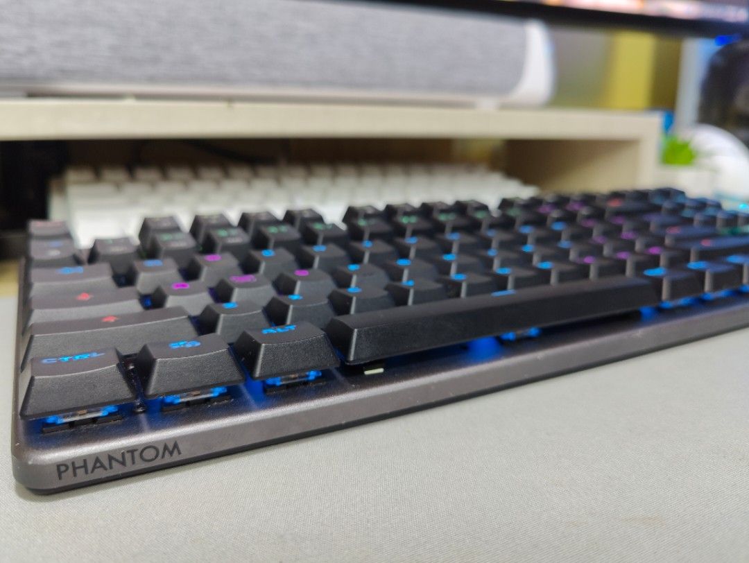 MODIFIED! Tecware Phantom L Brown switch (low profile TKL rgb keyboard ...