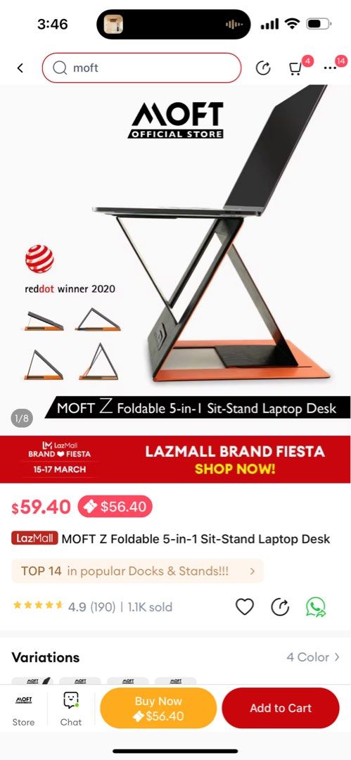 MOFT Laptop Stand, Computers & Tech, Parts & Accessories, Other Accessories on Carousell