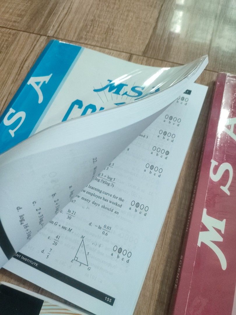 MSA College Entrance Test Books, Hobbies & Toys, Books & Magazines ...