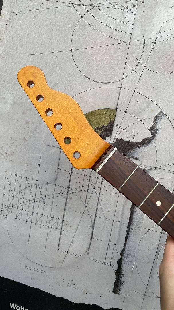 Musikraft Telecaster Flame Maple Neck Rosewood Fretboard, Hobbies ...