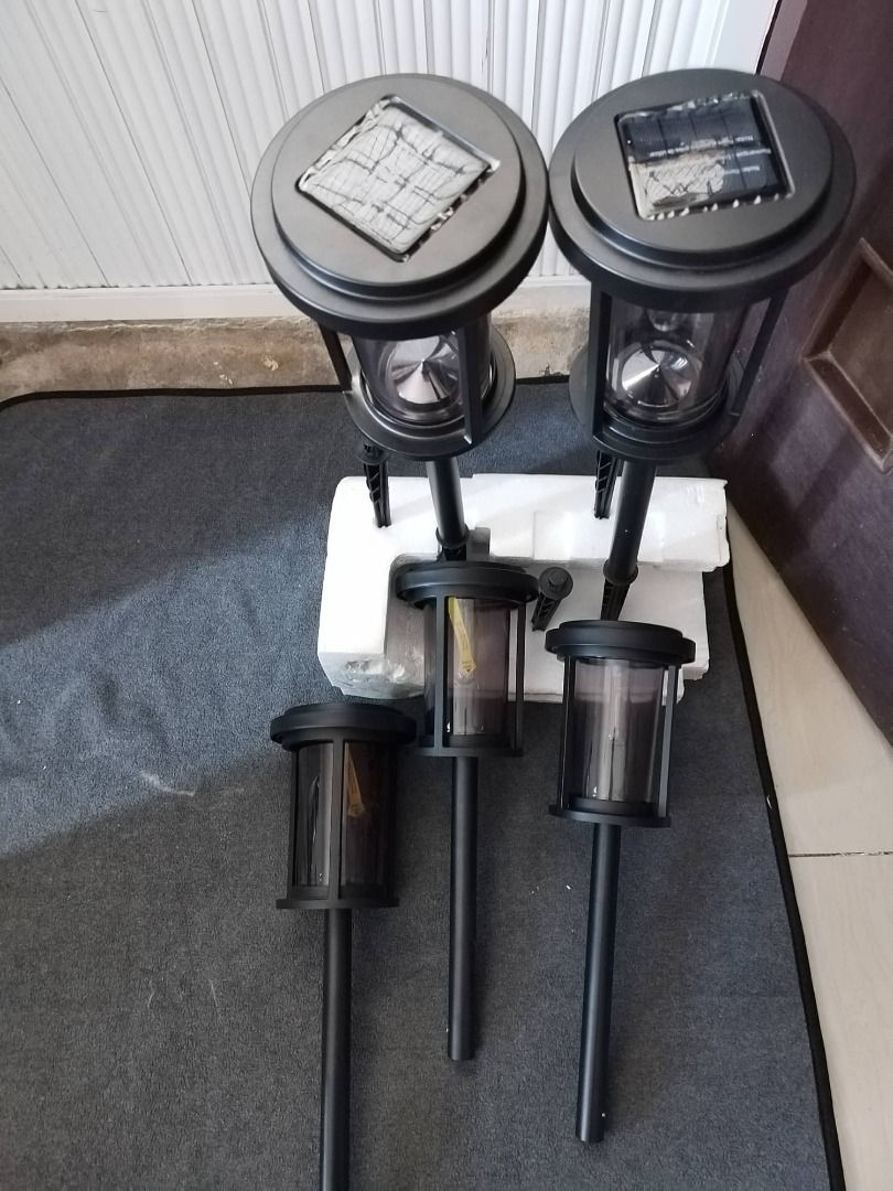 Naturally Solar Set of 5 Solar LED Pathway Lights / 1 set, Furniture ...