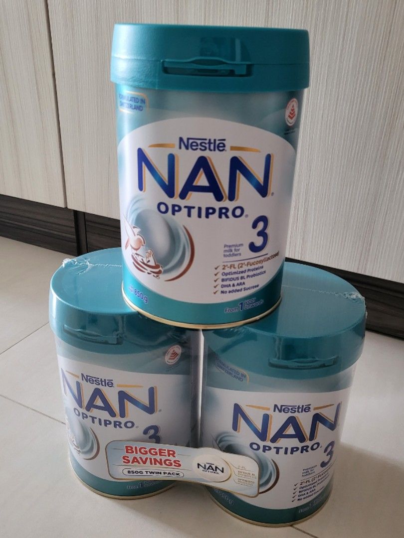 Nestle NAN OPTIPRO 3 Premium Growing Up Milk, Babies & Kids, Nursing & Feeding, Breastfeeding ...